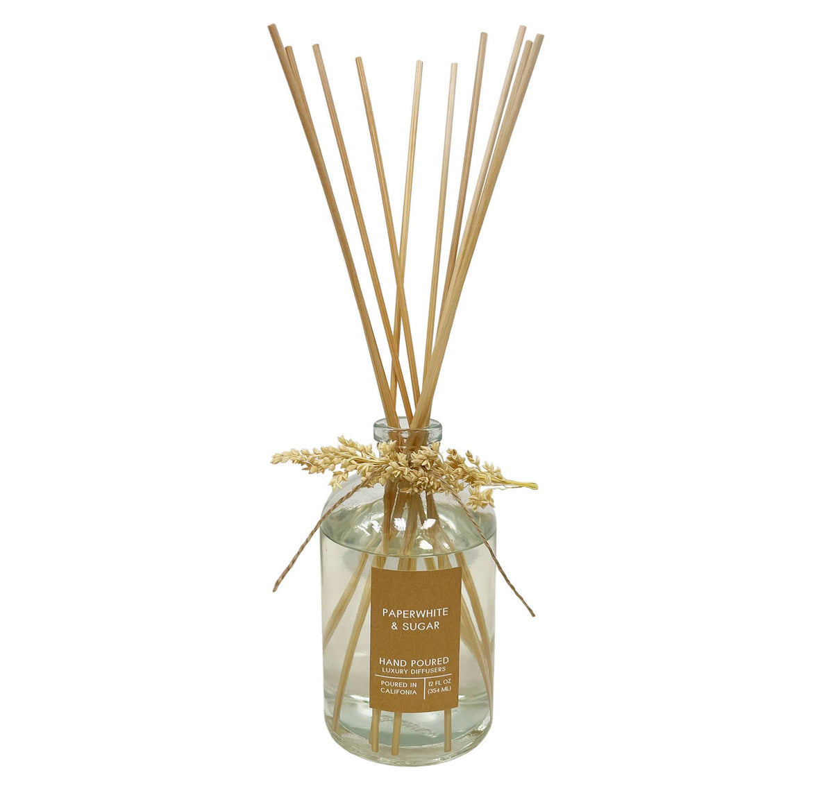 Andaluca - Paperwhite & Sugar Botanical Tie Reed Diffuser — Clean Home ...